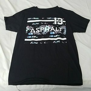 Asphalt | Shirts | Black Floral Asphalt Tee | Poshmark